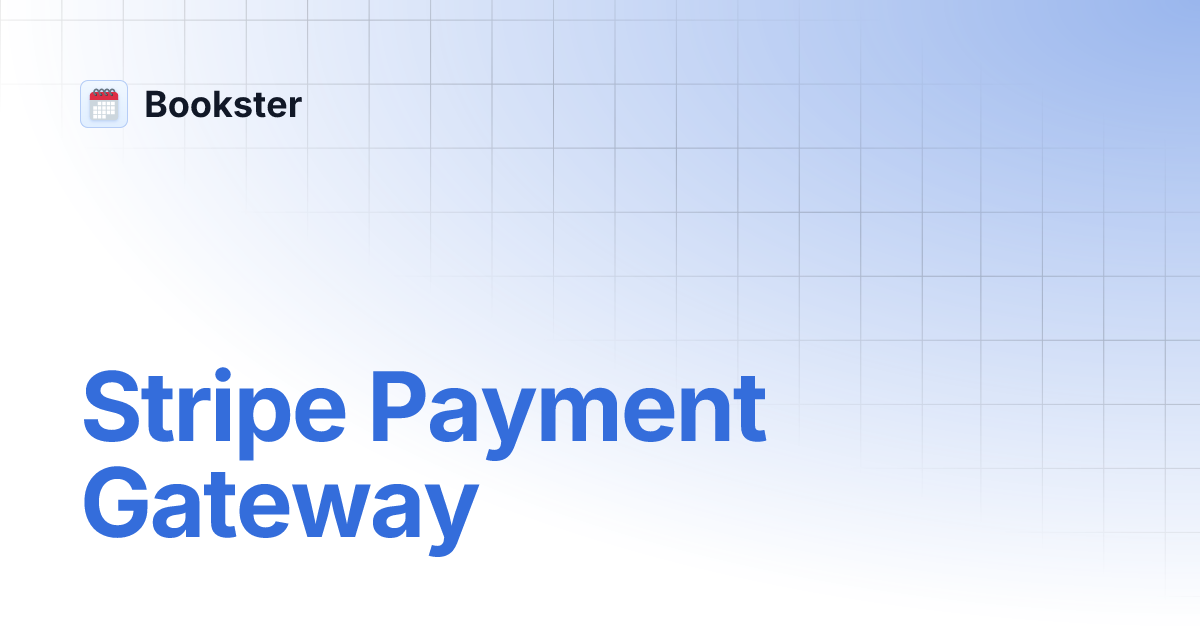 Stripe Payment Gateway | Bookster